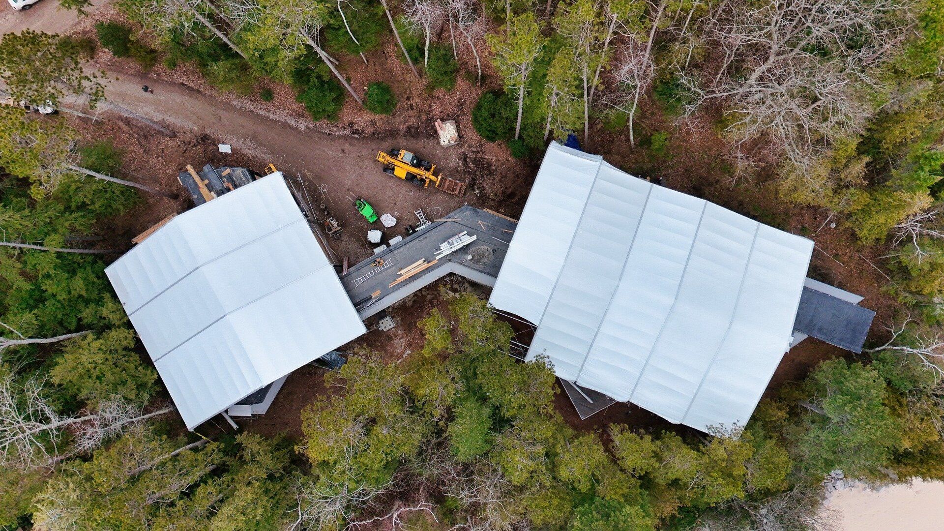 Using a Tent to Cover a House During Renovation