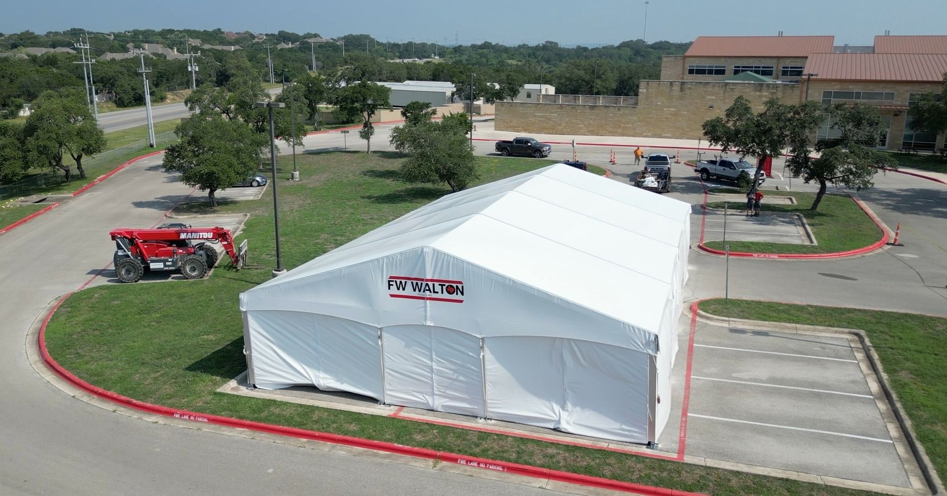 Long-term clearspan structure tent rental